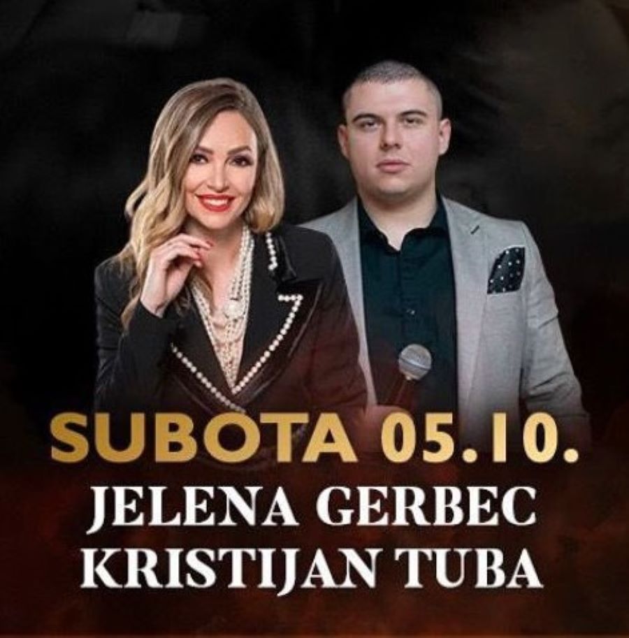 Kristijan Tuba i Jelena Gerbec zapaliće atmosferu 5. oktobra u Klubu ...